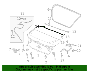 2019-2022 Honda Insight Torsion Spring 74872-TXM-A00 | OEM Parts Online