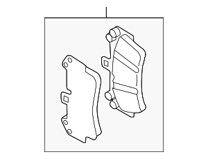 2011-2017 Volkswagen Touareg Brake Pads Rear 7P6-698-451-C | OEM Parts ...