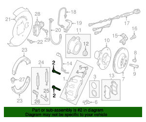 2011-2017 Volkswagen Touareg Caliper Mount Bolt N-911-837-01 | OEM ...