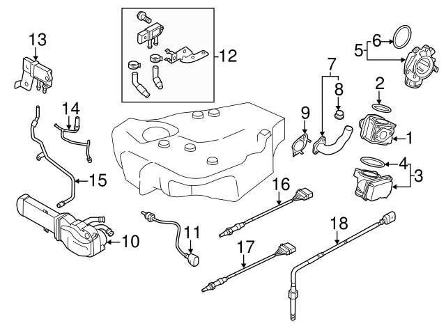 1K0-998-262-AE - Oxygen Sensor 2010-2013 Audi A3 | Audi OEM Parts