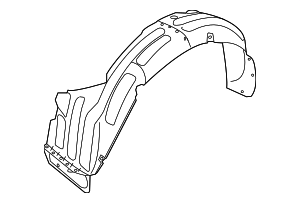 2011-2013 Kia Sportage Fender Liner - Driver's Side (LH) 86811-3W000 ...