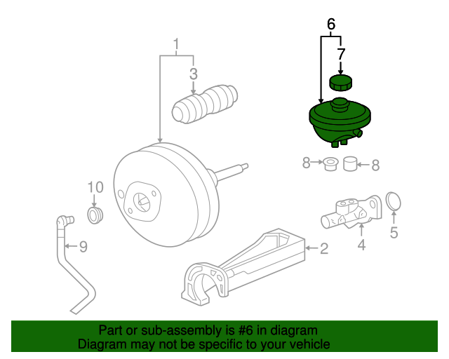 2004-2012 Porsche Brake Master Cylinder Reservoir 997-355-013-01 ...
