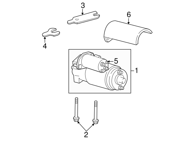 1988-2000 GM 3/8-16x4.33 Multi-Purpose Bolt 12338064 GM | GMPartsDirect.com