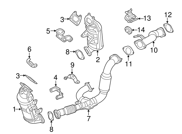 Catalytic Converter - Mopar (68190013AB) | Mopar Parts
