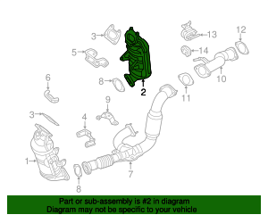 2014-2019 Ram Catalytic Converter 68190013AB | TascaParts.com