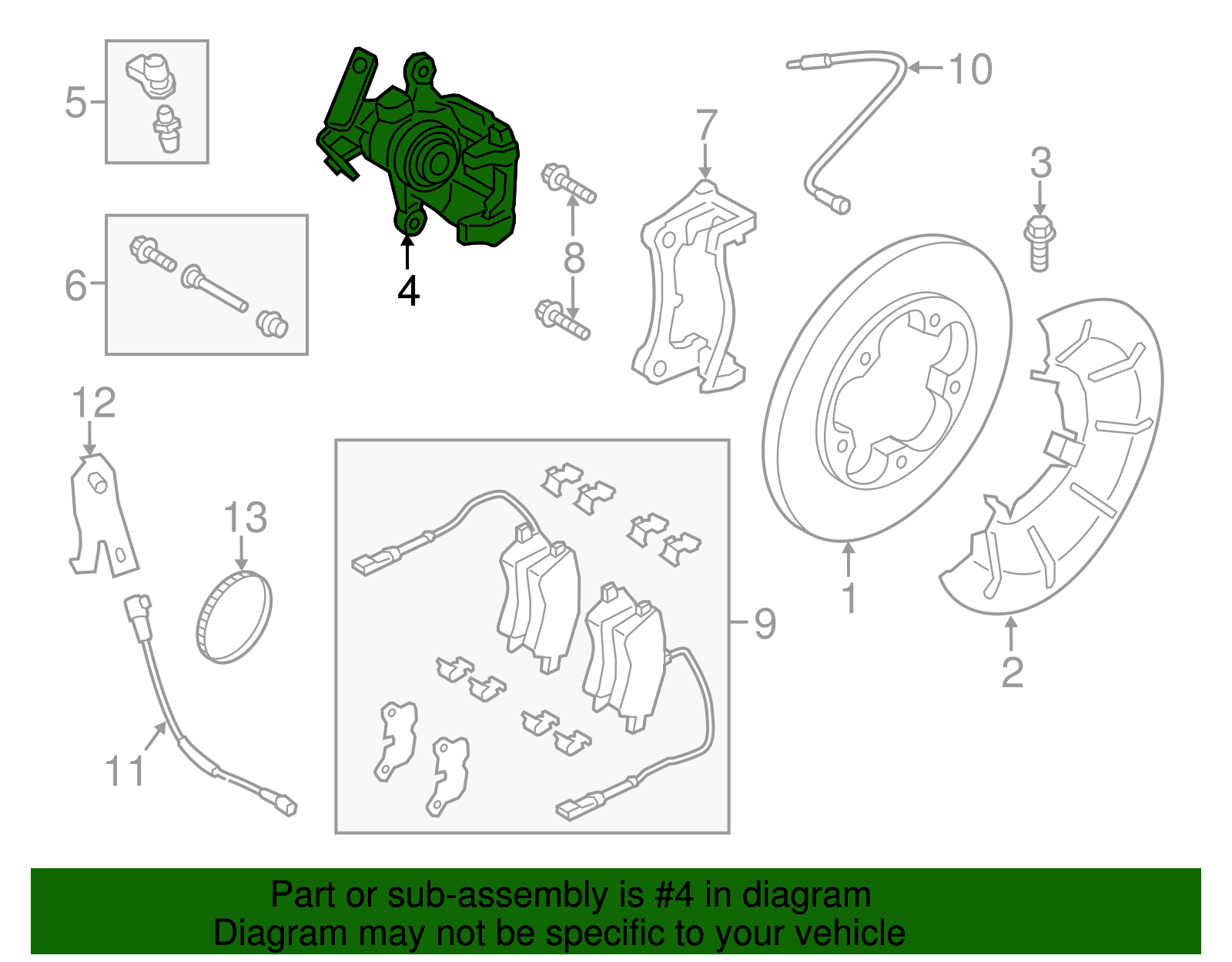 CK4Z-2553-C - Caliper 2015-2019 Ford | Big 3 Auto Parts