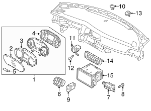 2018 Kia Optima Cluster Assembly 94011-D5510 | TascaParts.com