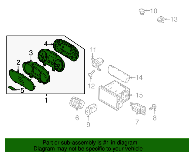 94001-D5500 - Cluster Assembly 2018 Kia Optima | Kia.Parts Store