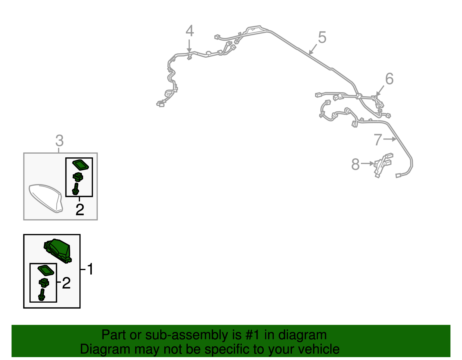 86760-53080 - 2014-2017 Lexus - Antenna Assembly | My L Parts