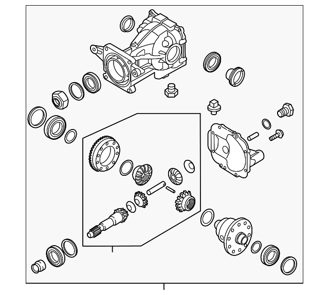 2019-2021 Hyundai Tucson Differential Assembly 53000-3B521 | QuirkParts