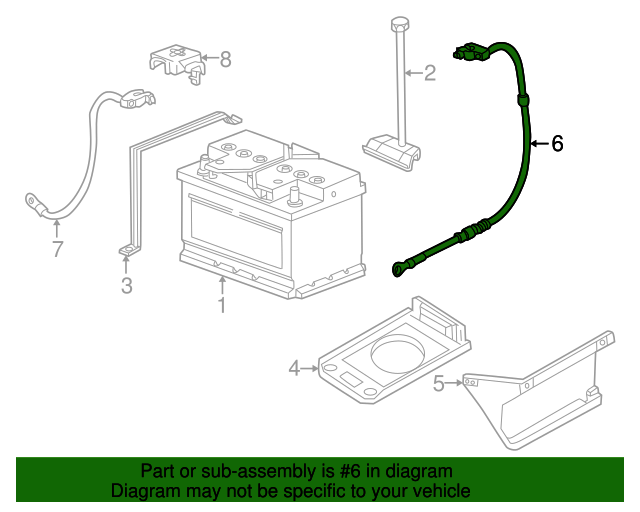 Genuine BMW 12-42-1-432-195 | Positive Cable | FREE Shipping on Most ...