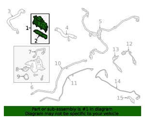 JDE40122 - Engine Crankcase Vent Valve 2018-2023 Jaguar E-Pace ...