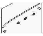 87240-R0000 - Roof Molding 2022-2023 Kia Carnival | Kia.Parts Store