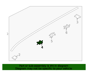 87235-R0000 - Roof Molding Clip 2022-2023 Kia Carnival | Kia.Parts Store