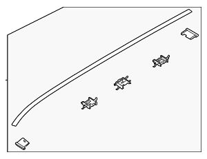 2022-2025 Kia Carnival | Roof Molding | 87230-R0000 | Kia Auto Parts
