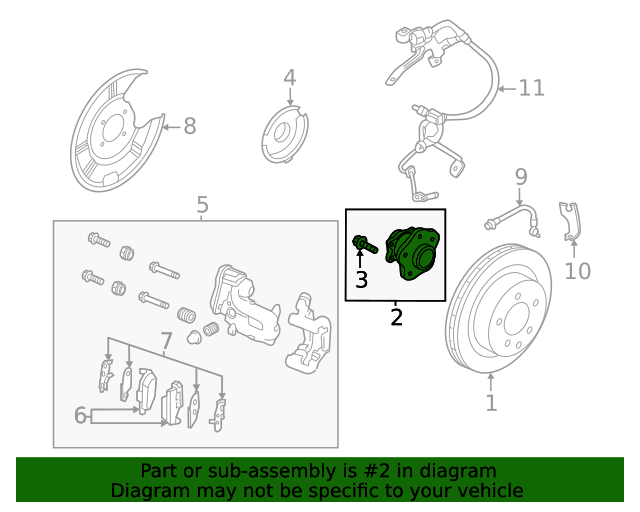 43202-6RA0A - Hub Assembly - 2021-2024 Nissan Rogue | Nissan OEM Parts ...