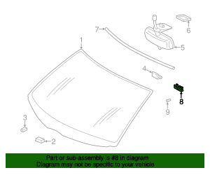 124-988-98-78 - Reveal Molding Clip 1984-2012 Mercedes-Benz | Mercedes ...