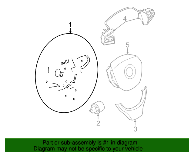 2009-2017 BMW Steering Wheel 32336790889 | OEM Parts Online