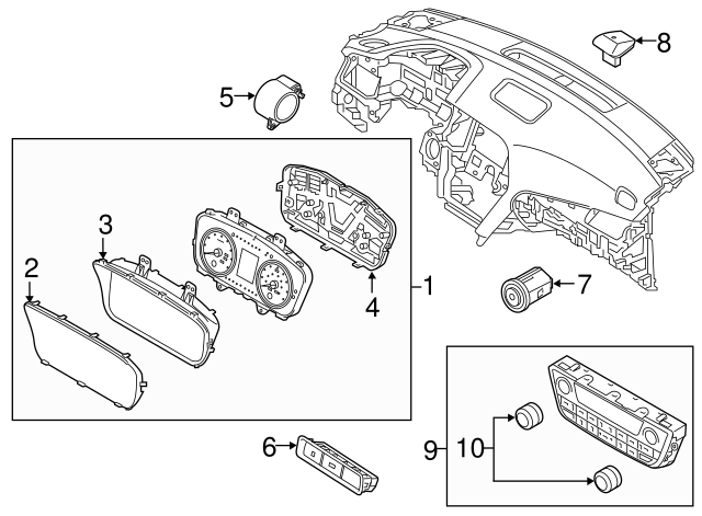 94011-E6200 - Instrument Cluster - 2016-2019 Hyundai Sonata | World OEM ...