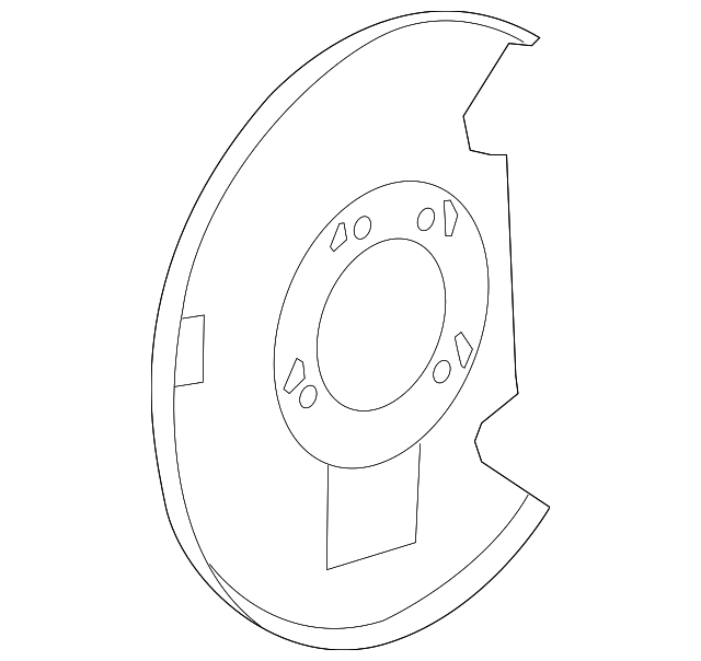 2021-2023 Chevrolet Tahoe Front Driver Side Brake Shield 84763235 ...