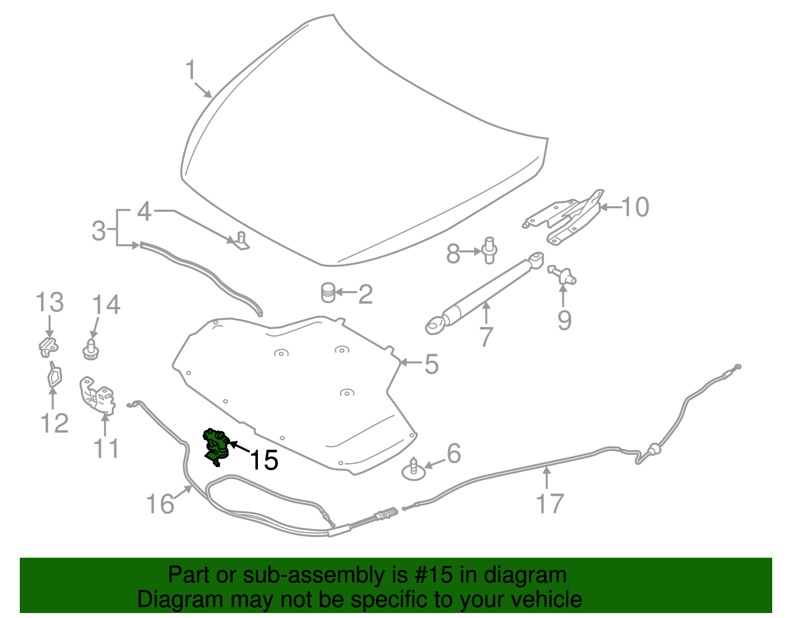 2008-2020 Infiniti Safety Catch 65670-1BA0A | Infiniti of Orland Park
