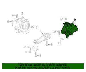 2018-2024 Mitsubishi Eclipse Cross Trans Mount 2910A341 | Mitsubishi ...
