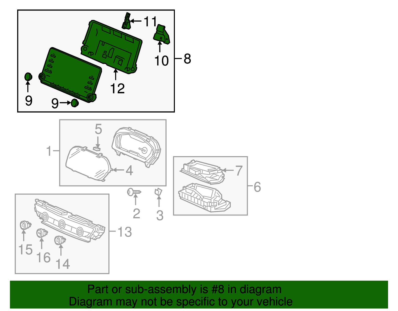 39710-TVA-A03 - 2018-2020 Honda Accord - Display System | Honda Parts Cheap