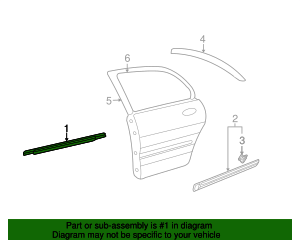 83220-2G000 - Belt Weather-Strip 2006-2010 Kia Optima | Kia.Parts Store
