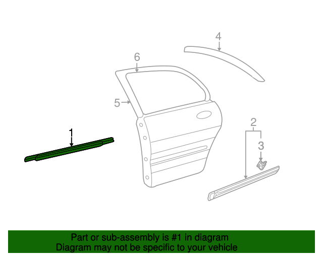 83220-2G000 - Belt Weather-Strip 2006-2010 Kia Optima | Kia.Parts Store