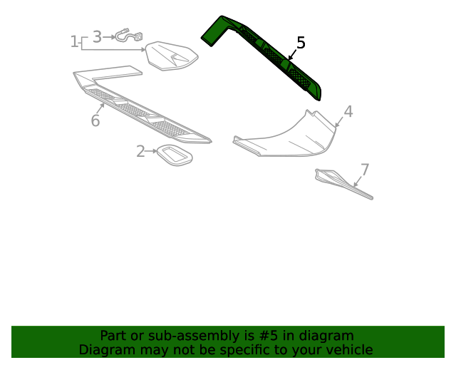 2020-2022 Chevrolet Corvette Vent Panel 84868238 | GMPartsDirect.com