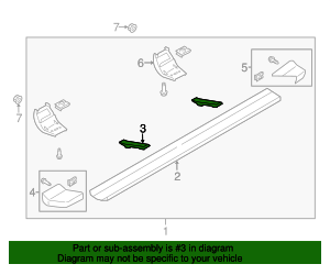 2015-2024 Ford Running Board Step Pad FL3Z-16490-DA | OEM Parts Online