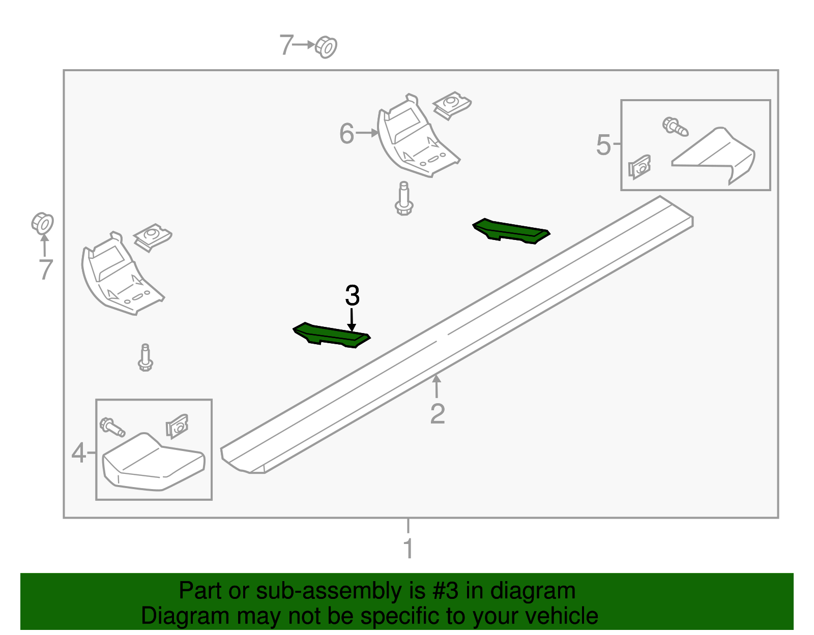 2015-2024 Ford Running Board Step Pad FL3Z-16491-DA | OEM Parts Online