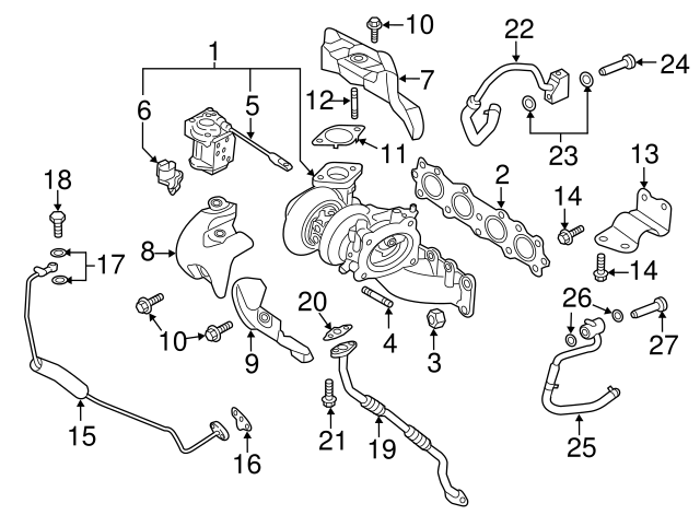 2015-2017 Hyundai Oil Feed Tube 28240-2GTA1 | HyundaiOEMPart.com