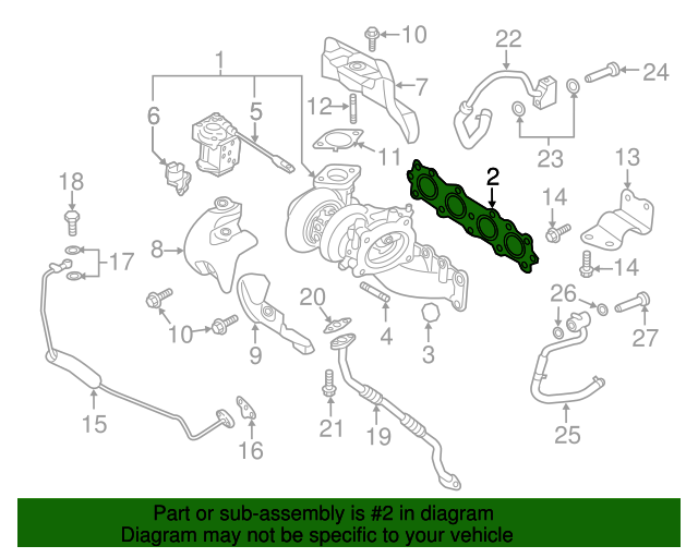 28521-2GTA1 - Gasket 2015-2024 Hyundai | AutoNation Parts