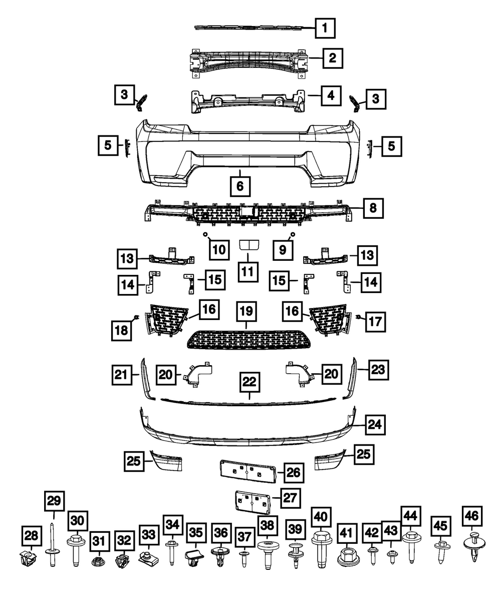 2023-2025 Jeep Grand Cherokee Front Fascia Spat, Left 6VV53GXHAB ...