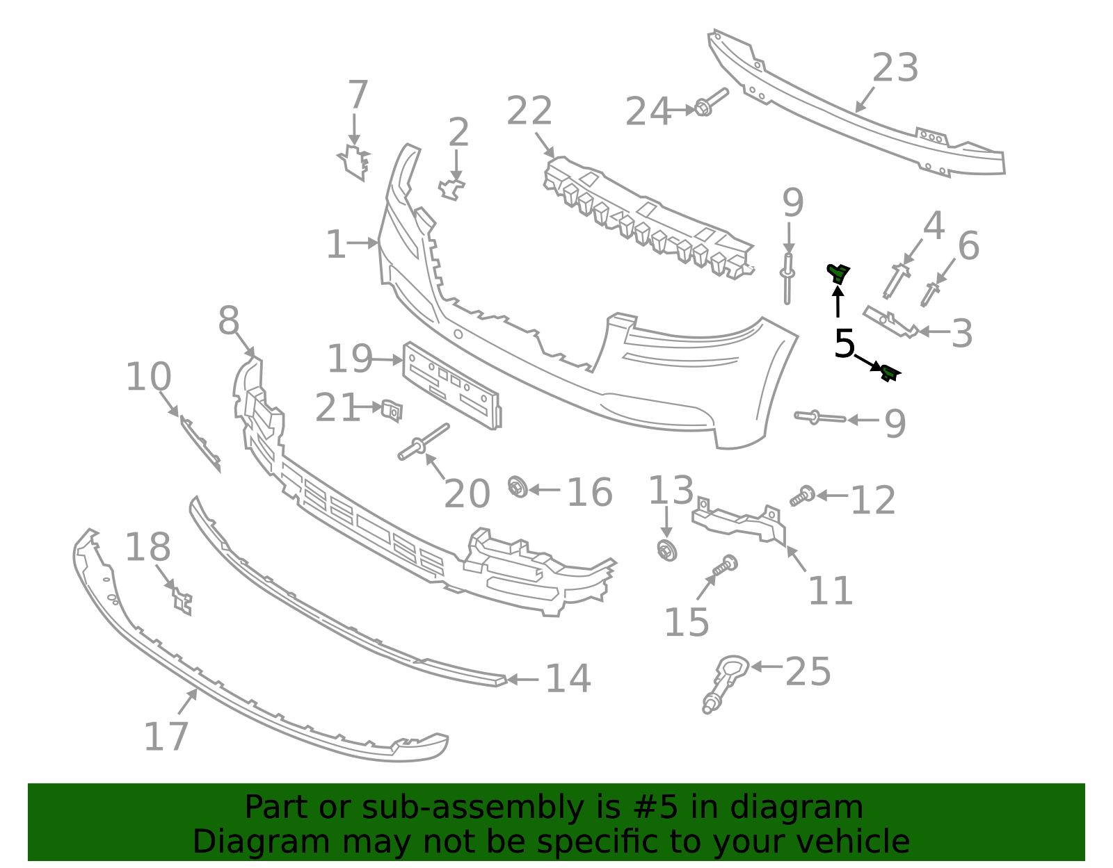 W520802-S901 - Bumper Cover Nut 2017-2024 Ford | Ford Parts Direct