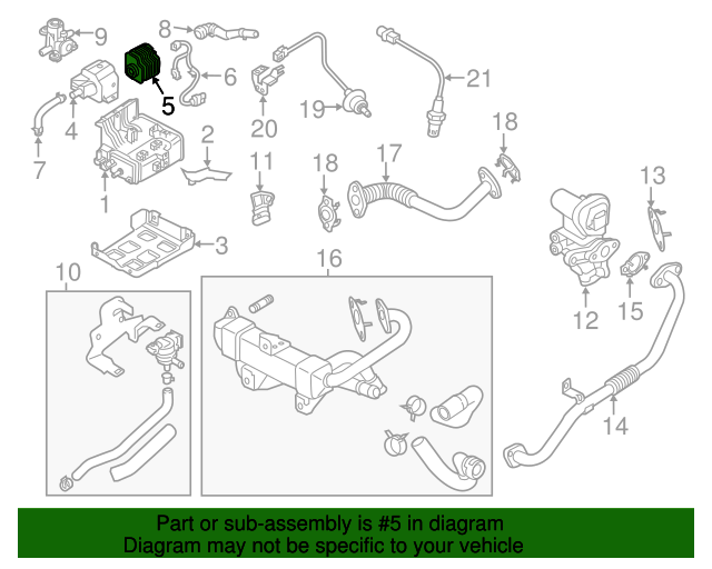 2016-2024 Hyundai Evaporative Emissions System Pressure Sensor 31480 ...