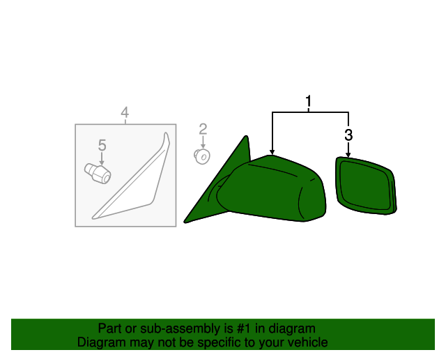 87910-33670-A0 - Mirror Assembly Right 2007-2011 Toyota Camry | Longo ...