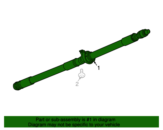 Shaft Replaced by 87840225 84906966 | GMPartsDirect.com