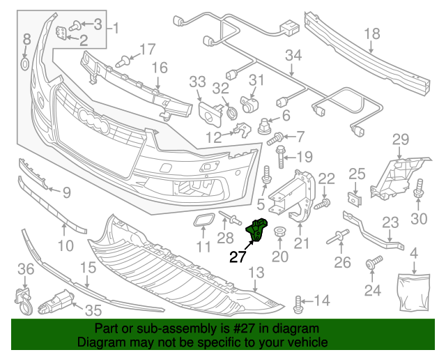4G0-807-333 - Support 2012-2018 Audi | Audi OEM Parts