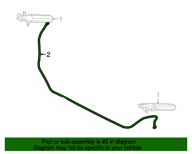 2014-2018 Volvo Washer Hose 31349732 | TascaParts.com