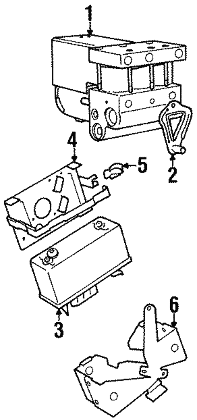 1992-1998 Volvo Control Box Clamp 1257376 | OEM Euro Parts