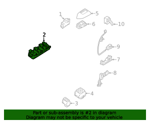 2018-2022 Land Rover Window Switch LR186368 | Land Rover OEM Parts Online