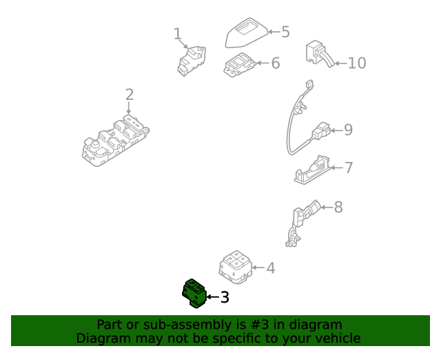 2021-2023 Land Rover Lock Switch LR139825 | JaguarParts.com