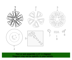 52910-D6310 - Wheel, Alloy 2016-2020 Kia Optima | Kia.Parts Store