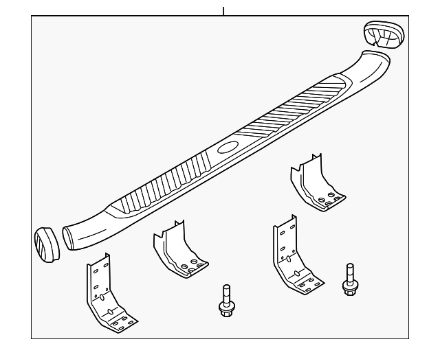 2006-2010 Ford Step Bar Assembly 6C3Z-16450-CA | QuirkParts