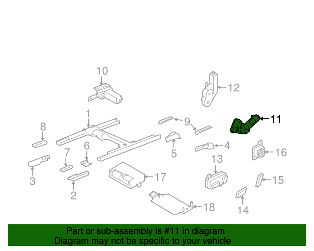 2003-2015 Audi Seat Motor 7L0-959-111 | AutoNation Parts