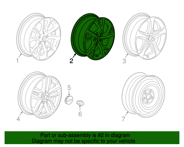 Wheel 84443869 | GMPartsDirect.com