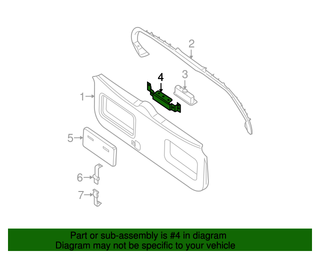 Handle Reinforcement - Nissan (90145-EA500) | TascaParts.com