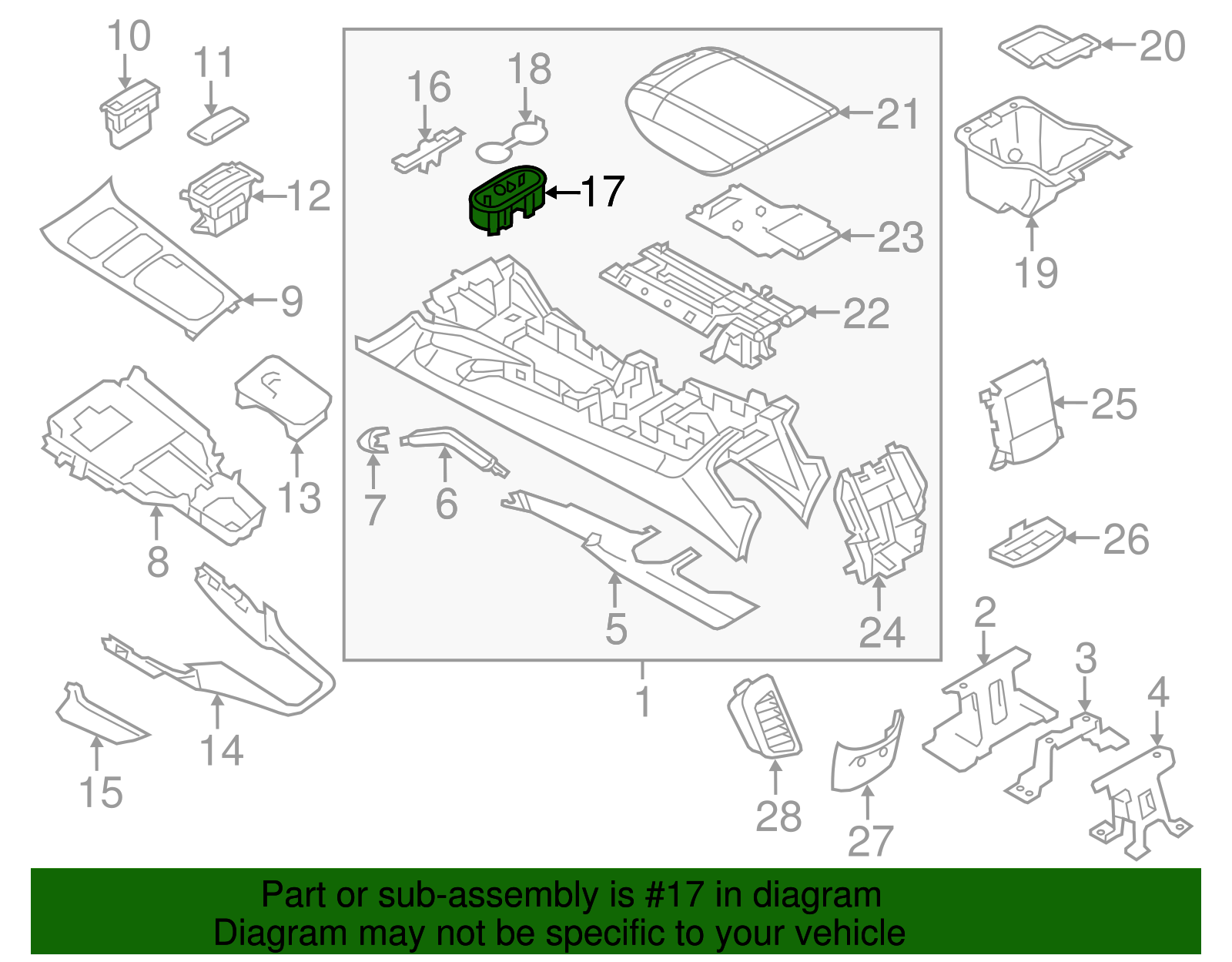 2011-2018 Porsche Cayenne Cup Holder 958-553-531-01-1E0 | Porsche OEM ...